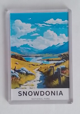 EXTRA LARGE FRIDGE MAGNET ️ SNOWDONIA ️MOST PLACES AVAILABLE 😁 PLEASE ...