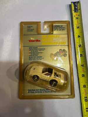 Darda Corvette Motorized Pull Back Cars WHITE Scale World’s Fastest ...