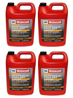 4x Engine Coolant Antifreeze MOTORCRAFT VC-7DIL-B GOLD PREDILUTED ...