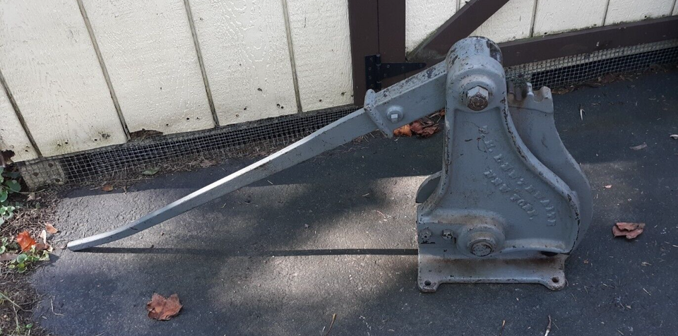 Old Or Antique Industrial Steel Shear Machine Tool New York | eBay