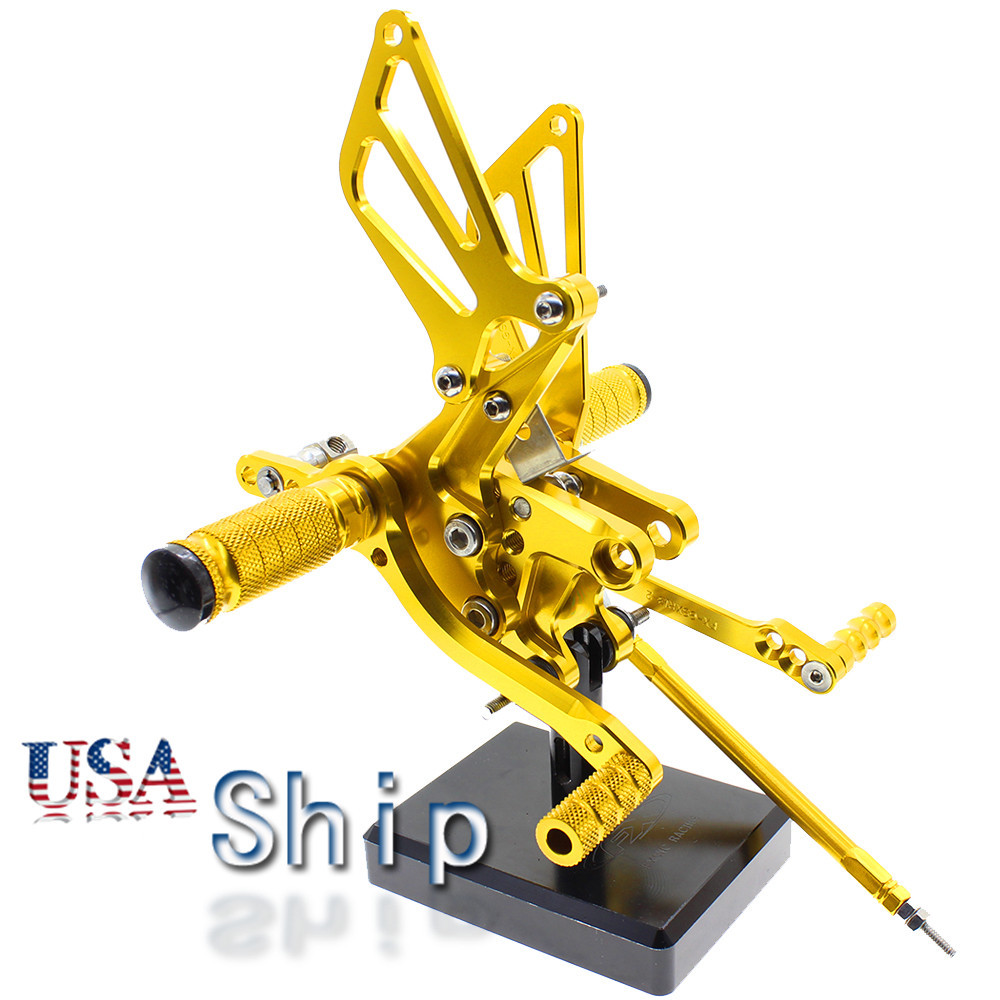 For GSXR 600/750/1000 SV650/S SV1000/S FXCNC Rearset Adjustable Footpeg ...