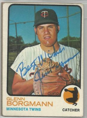 Minnesota Twins GLENN BORGMANN autographed 1972 Topps | eBay
