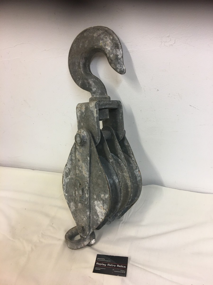 Antique Block And Tackle Pulleys