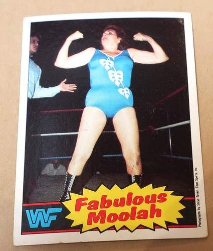 1986 SCANLENS WRESTLING TRADING CARD #13 FABULOUS MOOLAH | eBay Australia