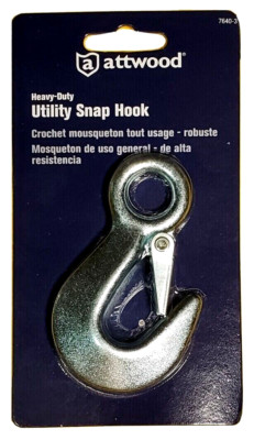 ATTWOOD 7640-3 Heavy Duty Utility Snap Hook 4" Boat Trailer | eBay