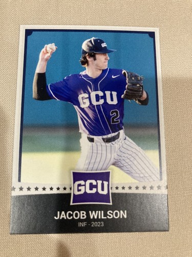 Jacob Wilson - 2023 MLB Draft Prospect - Custom Baseball Card | eBay