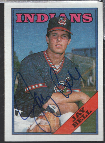 Jay Bell Indians Autographed 1988 Topps #637 w/COA 101923NPCD480 | eBay