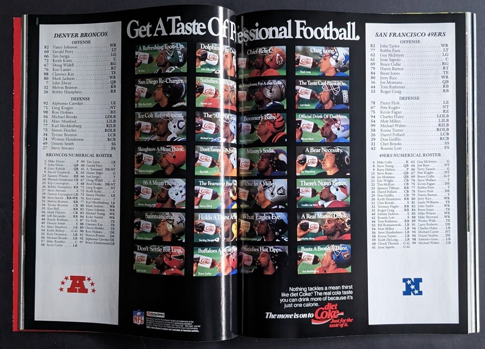 Autographed Terry Bradshaw Dan Fouts Jim Kelly Super Bowl XXIV Program ...