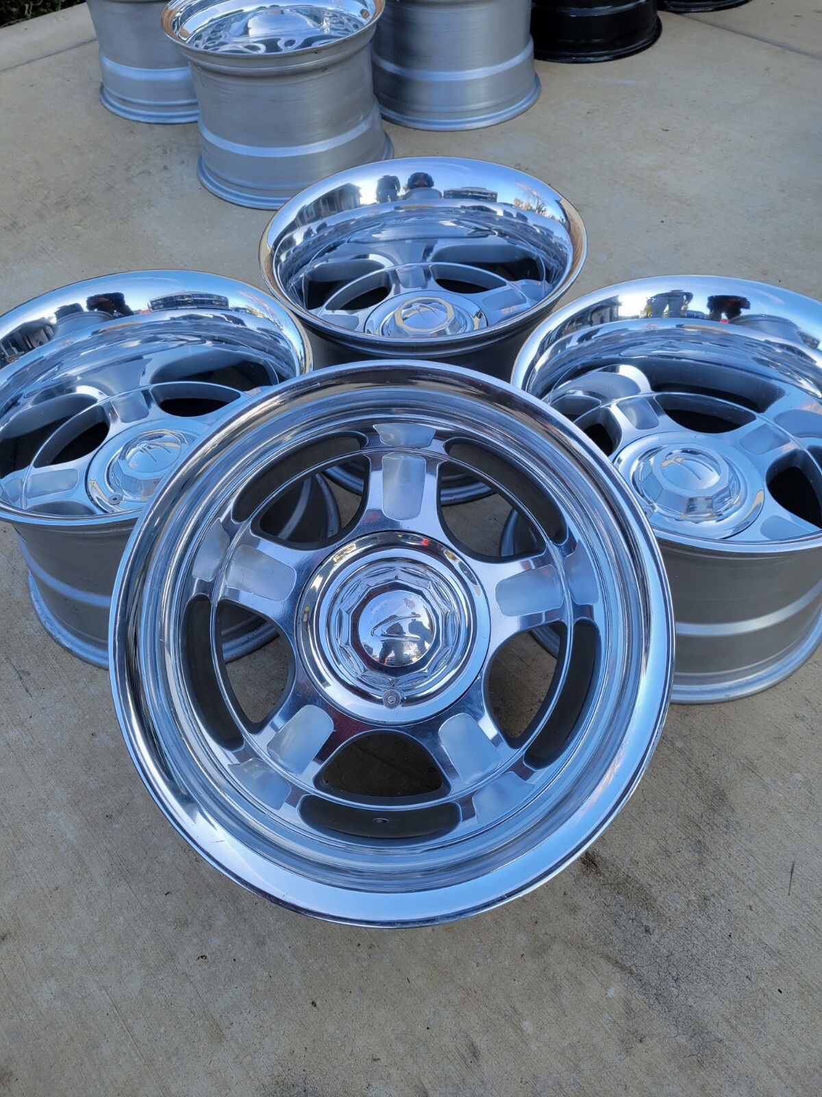 15x10 5x5 Carusi Wheels | 5 Spoke | Silver | Chrome Plated | Steel ...