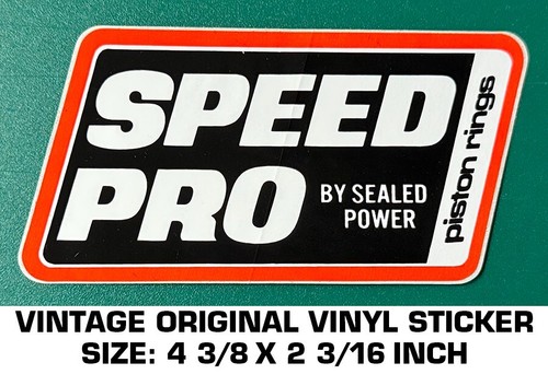 SPEED PRO BY SEALED POWER PISTON RINGS VINTAGE ORIGINAL DECAL STICKER ...