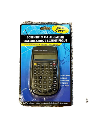 Scientific Calculator 10 Digit Display 56 Functions Memory Stats Calc ...