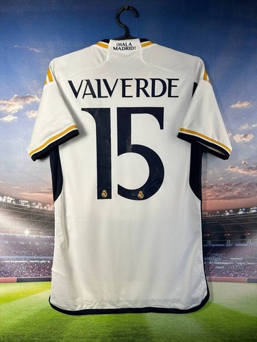 Valverde Real Madrid Jersey Home football Soccer shirt 2023 - 2024 ...