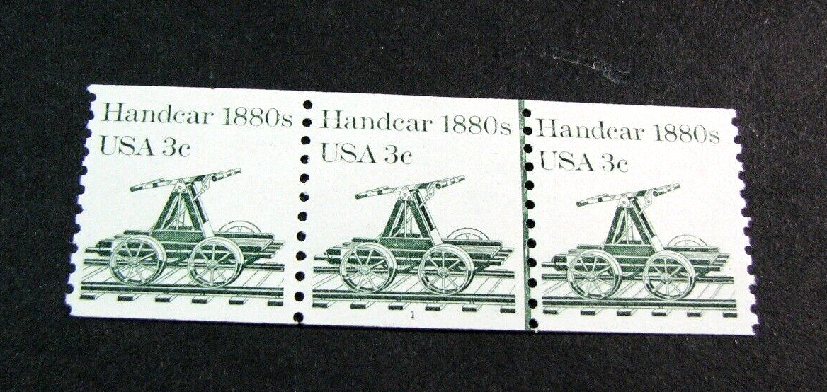 US PNC Stamp Scott# 1898 Handcar MNH P# 1 1983 H294 | eBay