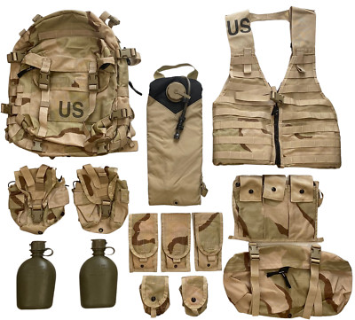 MOLLE II Backpack Kit Desert Camo DCU 19 Piece "NEW" | eBay