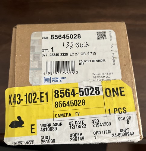 GM 85645028 - Genuine GM Camera - Front Windshield Lane Assist New | eBay