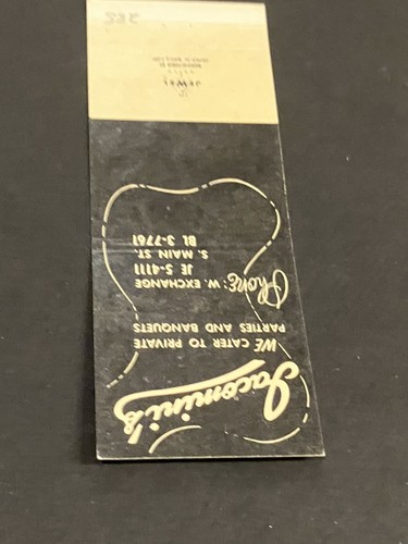 Vintage Ohio Matchbook “Jacomini’s Fine Foods” Akron | eBay