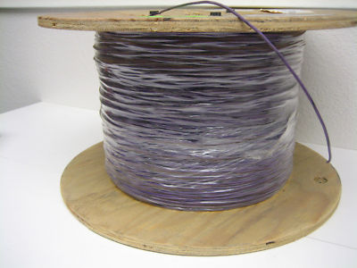 22 AWG Purple/Black Hookup Wire UL1015 3800 feet Roll RoHS Comp | eBay