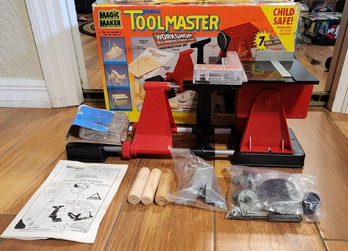 Vintage Magic Maker Tool Master Workshop Toymax Inc 94 Real Working ...