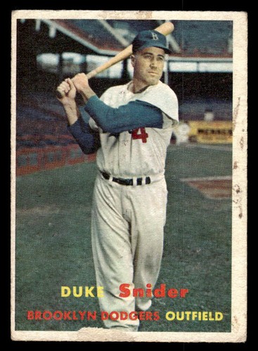 1957 Topps #170 Duke Snider *Low Grade* | eBay