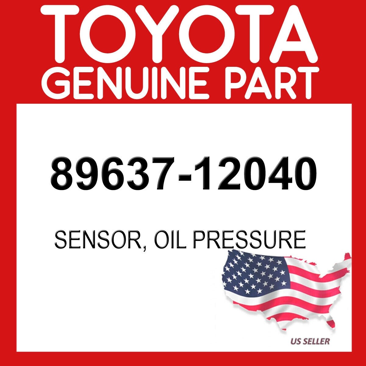 Toyota Genuine OEM 89637-12040 Sensor Oil Pressure 8963712040 for sale ...