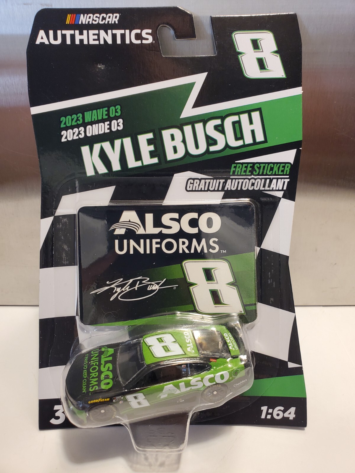 Kyle Busch #8 Alsco Uniforms NASCAR Authentics 2023 Wave 3 1/64 RCR | eBay