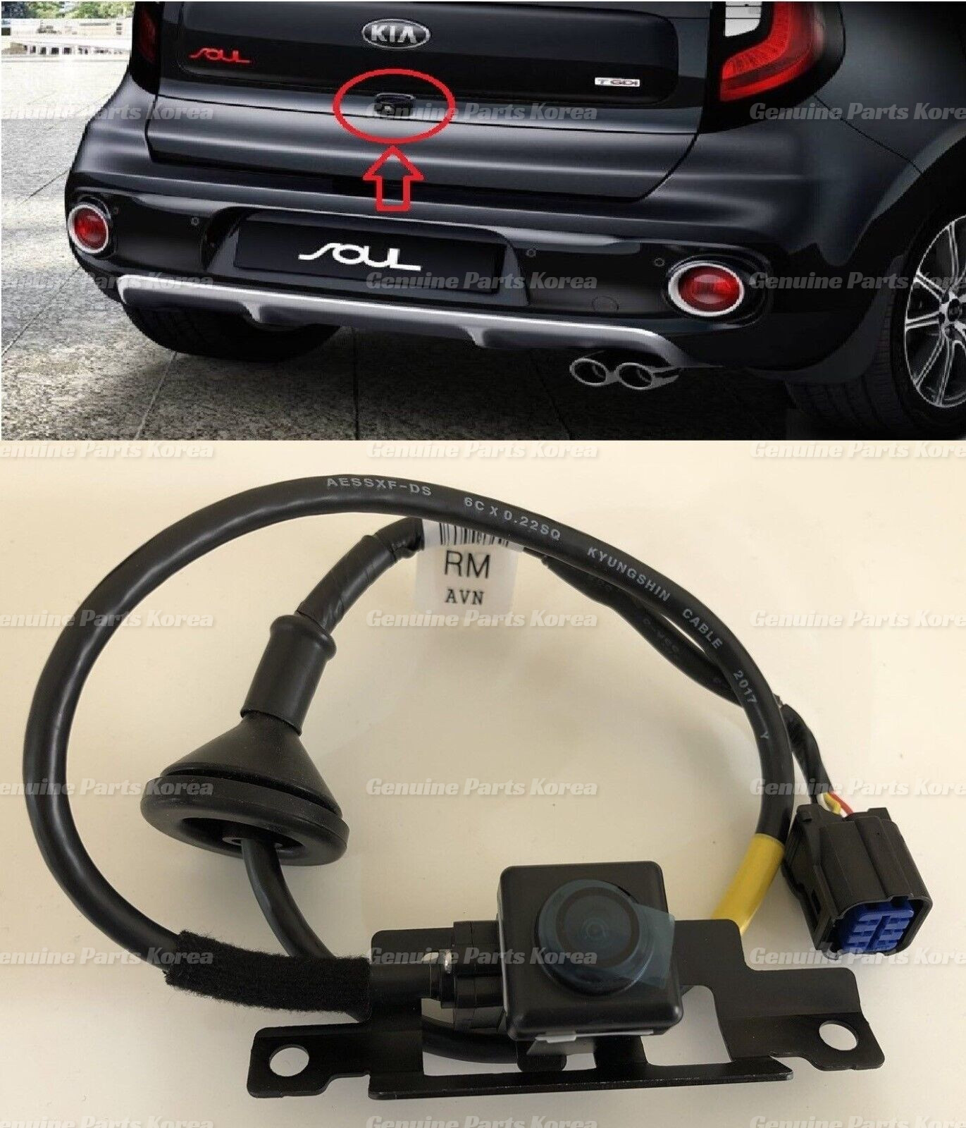 Kia OEM 2017 Soul Rear View-backup Back up Camera 95760B2010 for sale ...