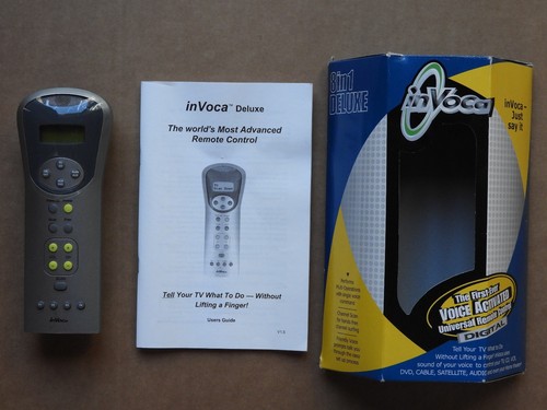 INVOCA 8 IN 1 DELUXE VOICE ACTIVATED UNIVERSAL REMOTE CONTROL | eBay
