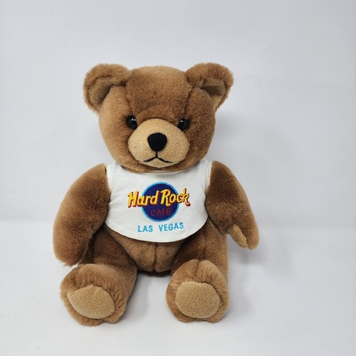 Hard Rock Cafe Las Vegas Teddy Bear Plush Toy Logo T-Shirt 8" Stuffed ...