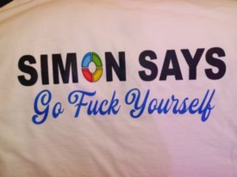 Simon Says Go F*** Yourself Shirt Custom Created Tshirt NEW S M L XL ...