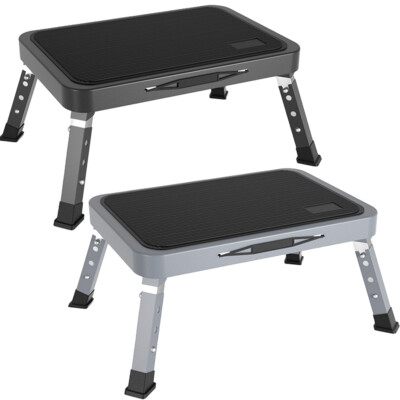 Adjustable Step Stool Large 150 KG 18" inch Folding Multi Purpose Home ...