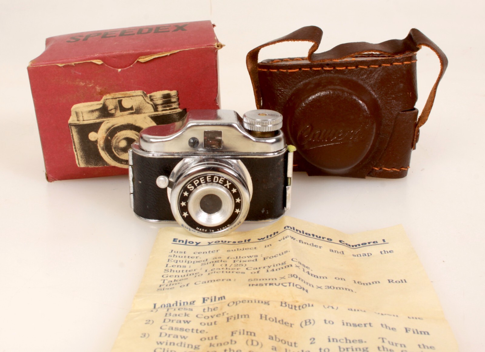 Vintage Sub-Miniature Spy Camera SPEEDX w/ Box Case and Manual | eBay
