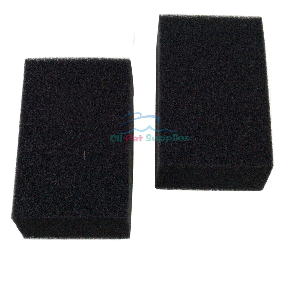 AQUANEAT Aquarium Bio Sponge Filter Media Pad 2 pcs for Fish Tank Sump ...
