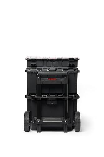 Keter Stack-n-Roll Modular Tools Organizer for Garage Storage and DIY ...