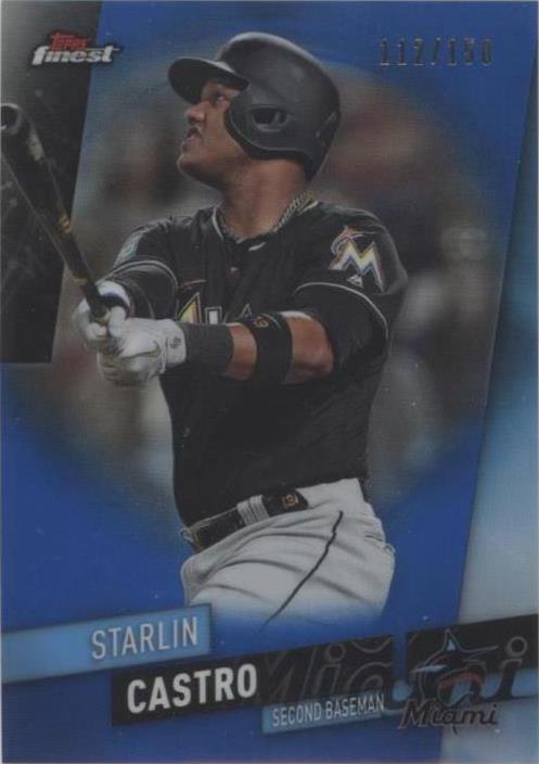2019 Topps Finest - Starlin Castro #61 Blue Refractor /150 for sale ...