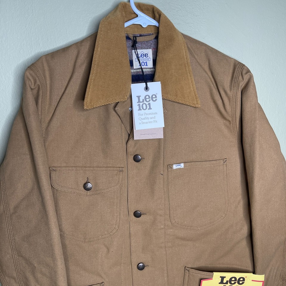 New Lee 101 70’s Workwear Lined Loco Jacket Dry Men's Size XL Made in ...