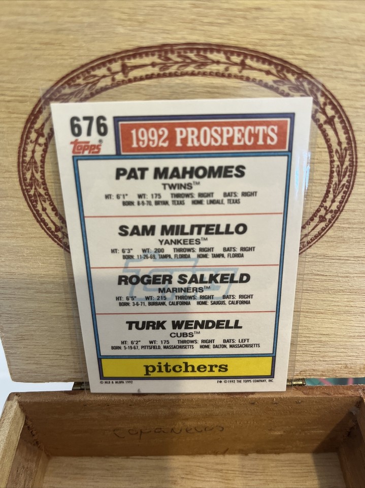 1992 Topps Pat Mahomes Rookie Card RC | eBay