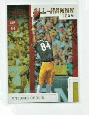 ANTONIO BROWN (Pittsburgh) 2019 SCORE ALL-HANDS TEAM RED FOIL CARD #AHT ...