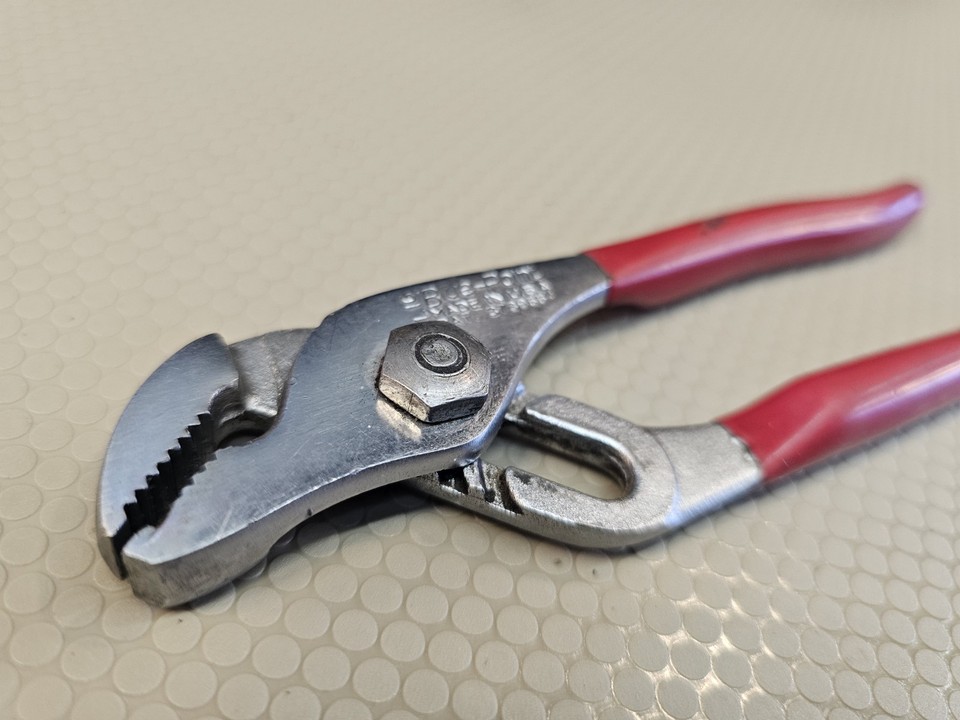BLUE POINT BY SNAP-ON PLIERS HL16 CHANNELLOCK ADJUSTABLE RED 6.5" MADE ...