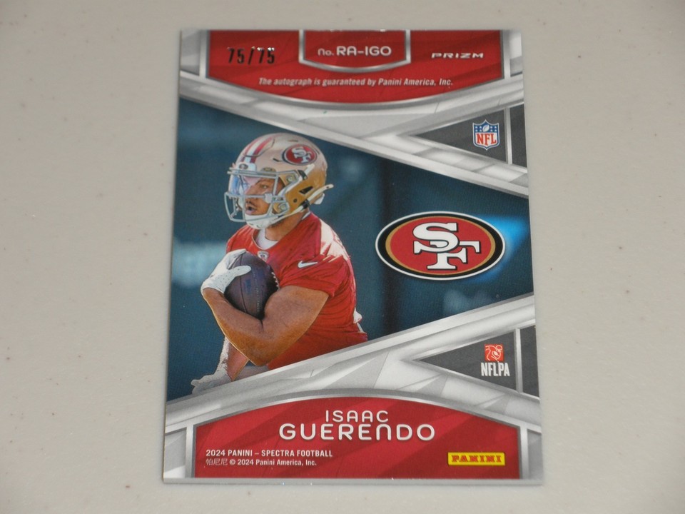 2024 Panini Spectra Celestial Prizm Autograph Auto #IGO Isaac Guerendo ...