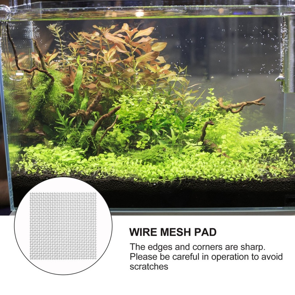 8pcs Stainless Steel Wire Mesh Pad for Aquarium Moss Plant Fixing | eBay