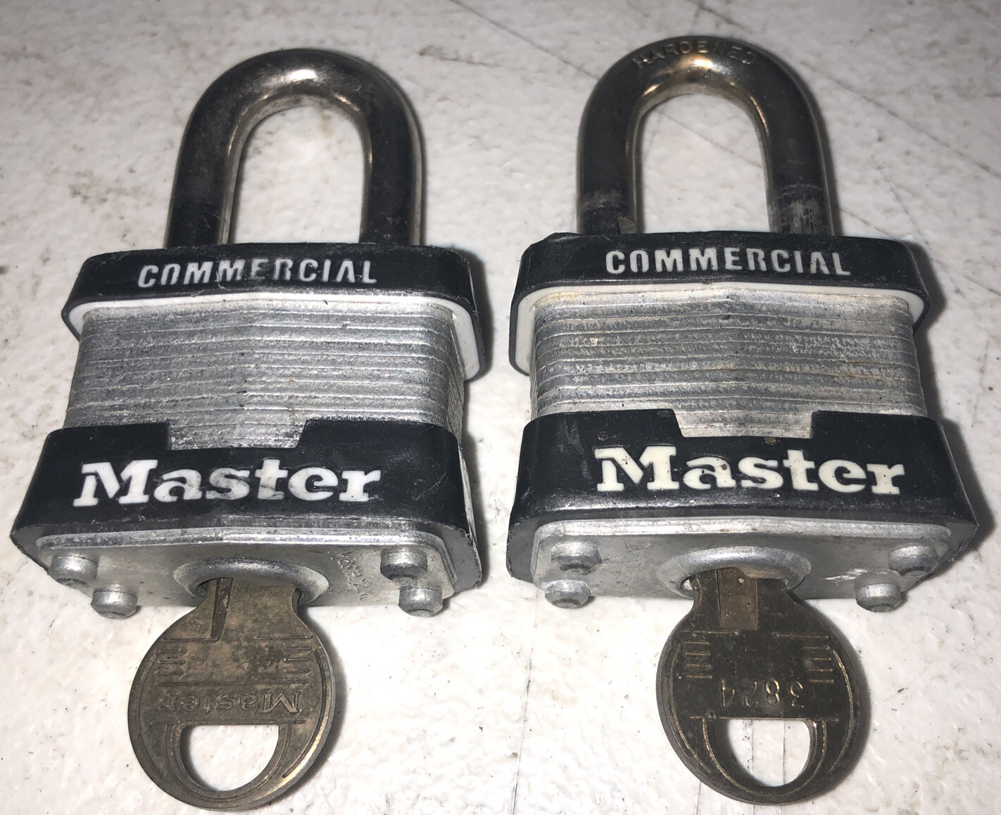 lot of 2 Commercial Master Lock No. 3 Padlocks Used | eBay