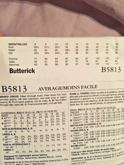 50s Retro Dresses Butterick 5813 Pattern Sizes 6 to 14 Rockabilly Dress ...