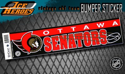 OTTAWA SENATORS Vintage Bumper Sticker - Unused - NOS - NM - Style A | eBay