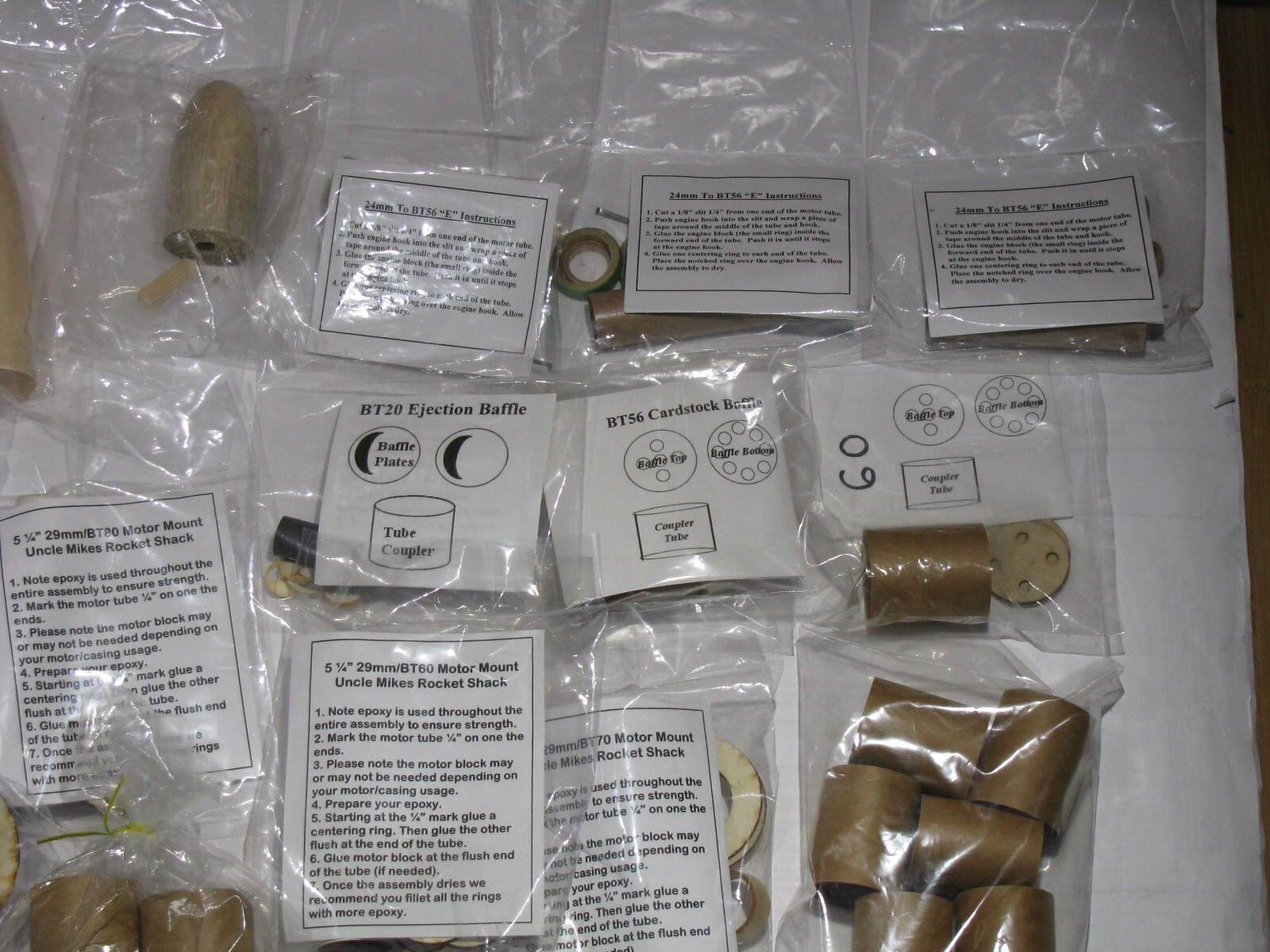 Model Rocketry Motor Mounts Centering Rings Baffles Builders Bundle | eBay