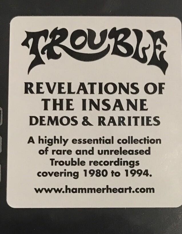 Trouble - Revelations Of The Insane Demos & Rarities CD 2022 Hammerheart NEW *NL 8715392222221| eBay