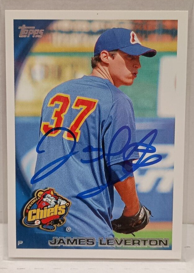 2010 Topps Minors James Leverton (#375) autographed card | eBay