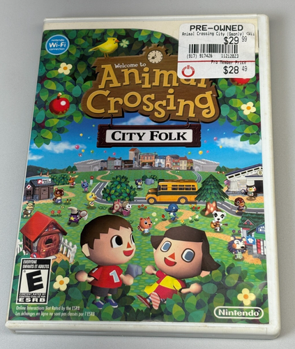 Animal Crossing : City Folk - Nintendo Wii Game + Case - Tested | eBay