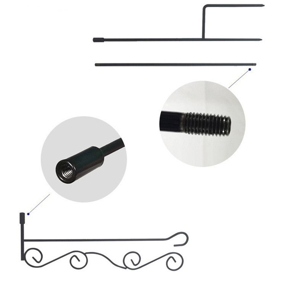 Garden Flag Stand Holder Yard Flag Pole with Clip Anti-Wind Flag Stand ...