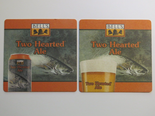 Beer Coaster ~ BELL'S Brewing Co Two-Hearted Ale ~ Kalamazoo, MICHIGAN ...