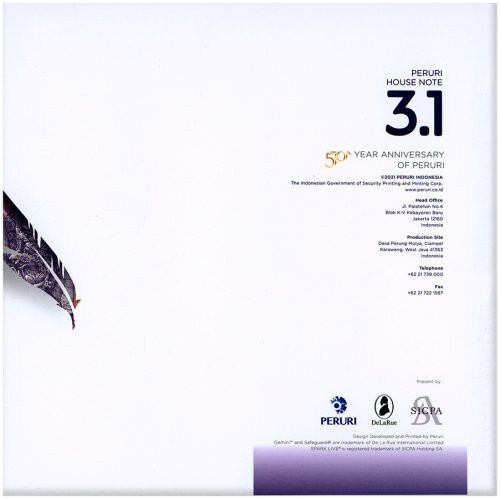 Indonesia Peruri Housenote 2021 UNC Test note Polymer Folder UNC | eBay